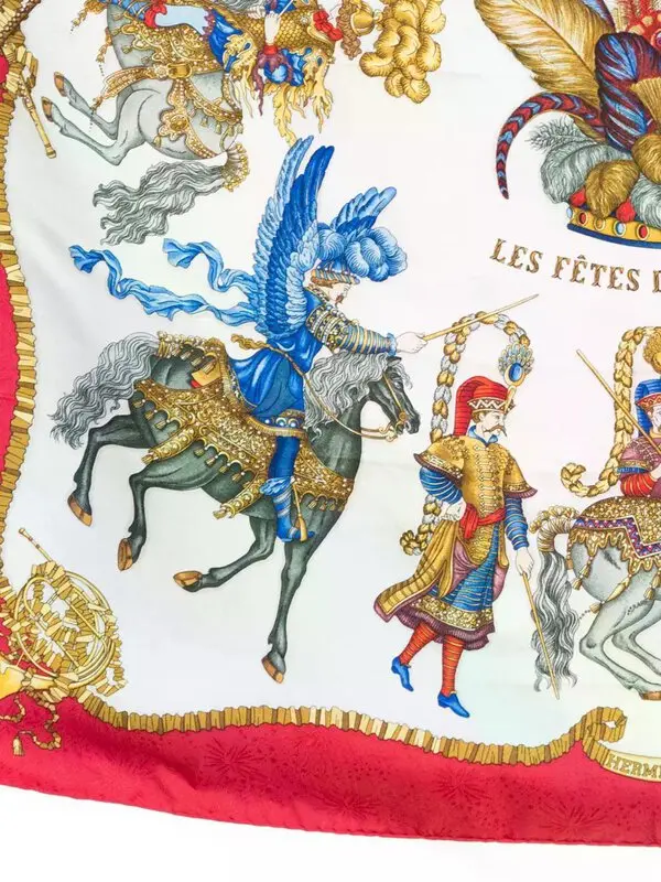 Hermès 1994 Les Fetes Du Roi Soleil Scarf