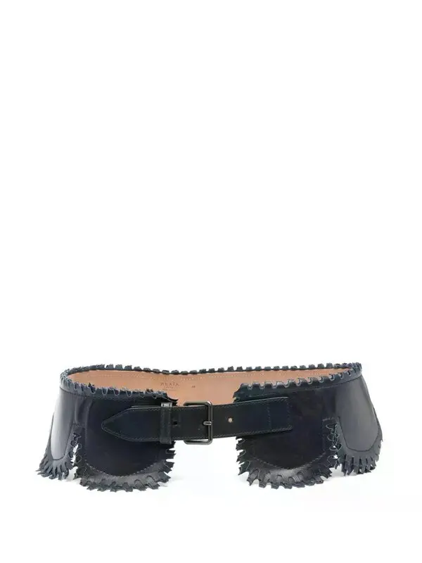 Alaïa 2000s Leather Belt - Blue