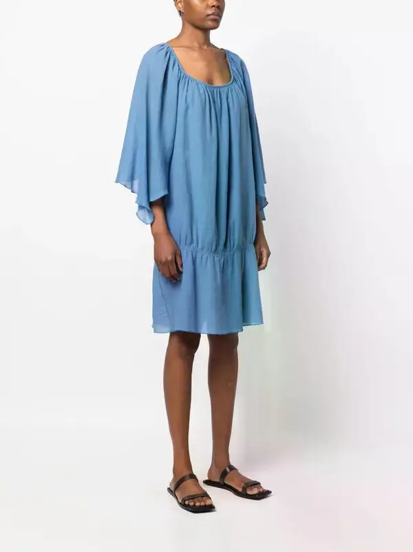 Gianfranco Ferre 2000s Long-sleeved Gathered Dress