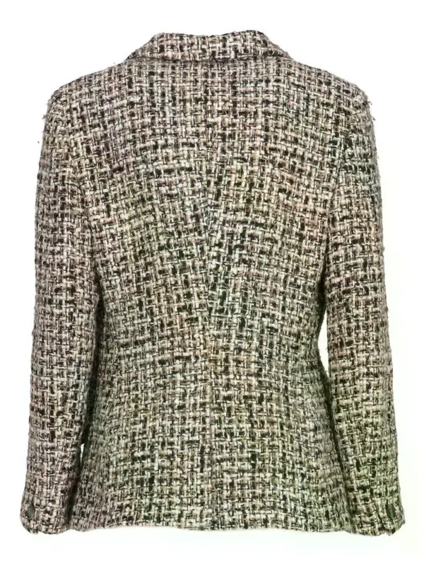 Prada 2000 Tweed Single-breasted Blazer