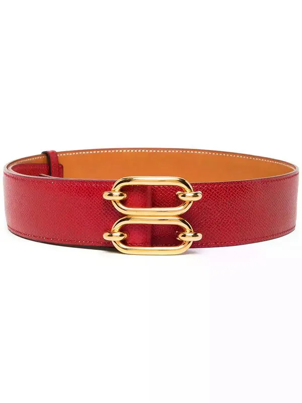 Hermès Chaîne D'ancre Reversible Belt - Red