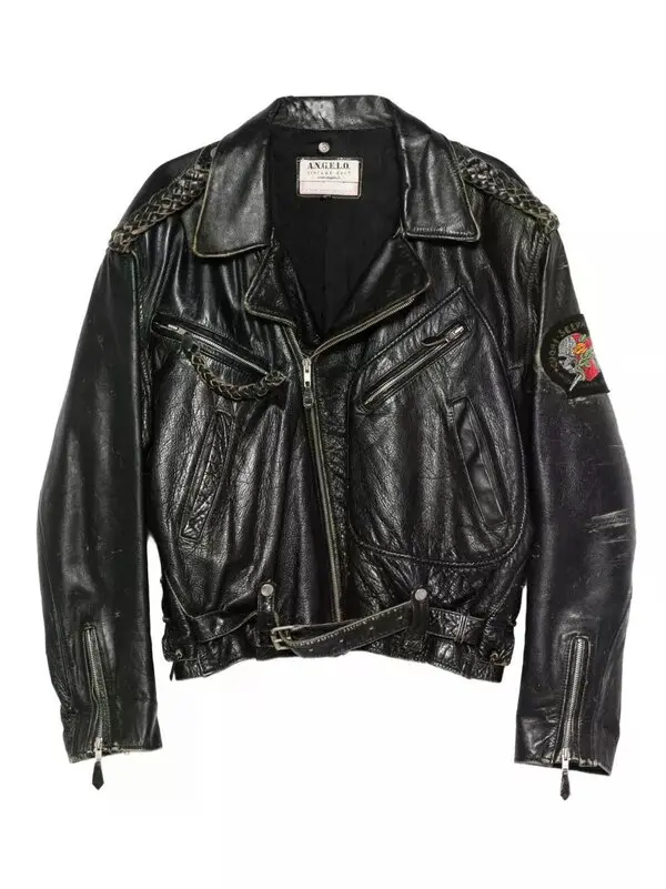 A.N.G.E.L.O. VINTAGE CULT 2000s Braided Leather Jacket