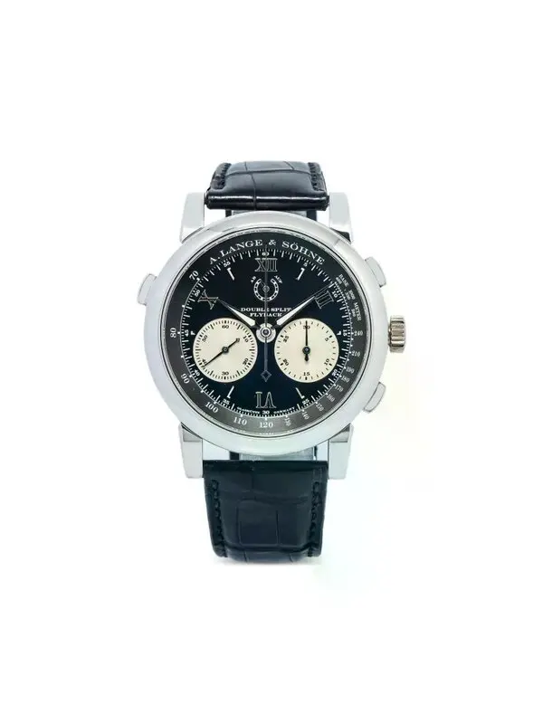 A. Lange & Söhne Double Split 43mm Chronograph Watch - Black
