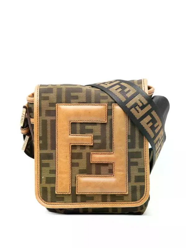 Fendi Mini Ff Zucca Canvas Crossbody Bag