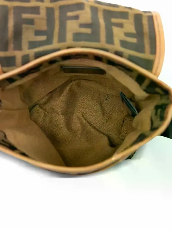 Fendi Mini Ff Zucca Canvas Crossbody Bag
