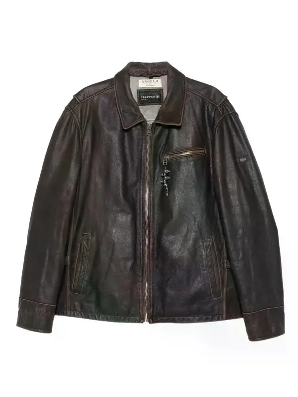 A.N.G.E.L.O. VINTAGE CULT 2000s Zip-fastening Leather Jacket