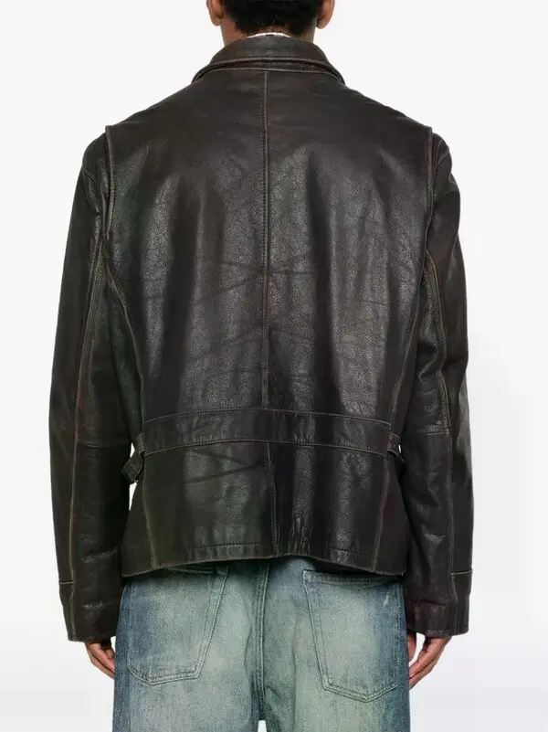 A.N.G.E.L.O. VINTAGE CULT 2000s Zip-fastening Leather Jacket