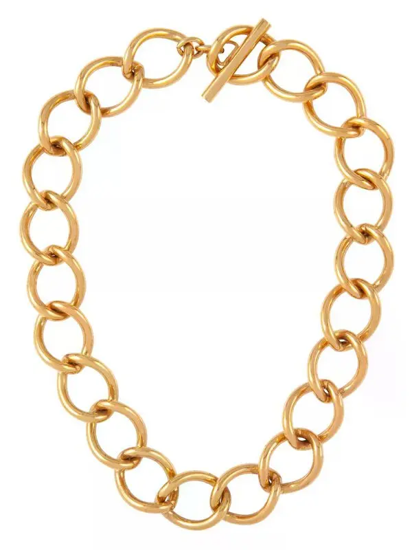 MONET 1980s Rolo-chain Necklace - Gold