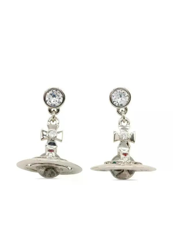VIVIENNE WESTWOOD Orb Drop Earrings - Silver