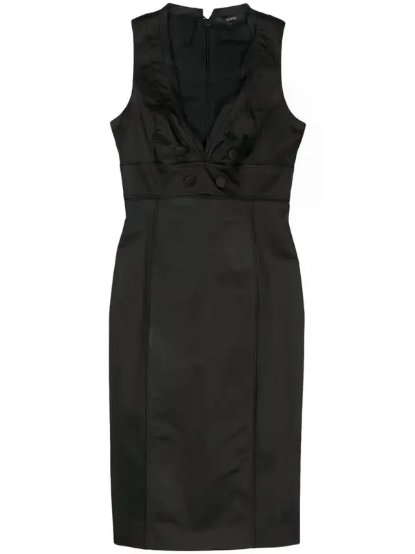 Gucci 2000s V-neck Midi Dress