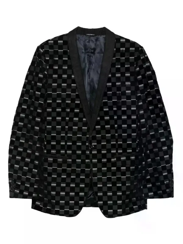 Dolce & Gabbana 2000s Checkered Blazer