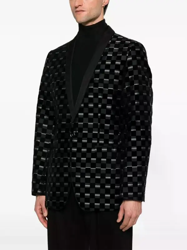Dolce & Gabbana 2000s Checkered Blazer