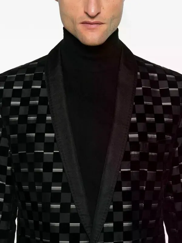 Dolce & Gabbana 2000s Checkered Blazer