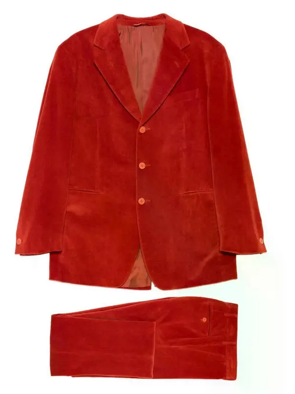 ROMEO GIGLI 1990s Cotton Suit - Red