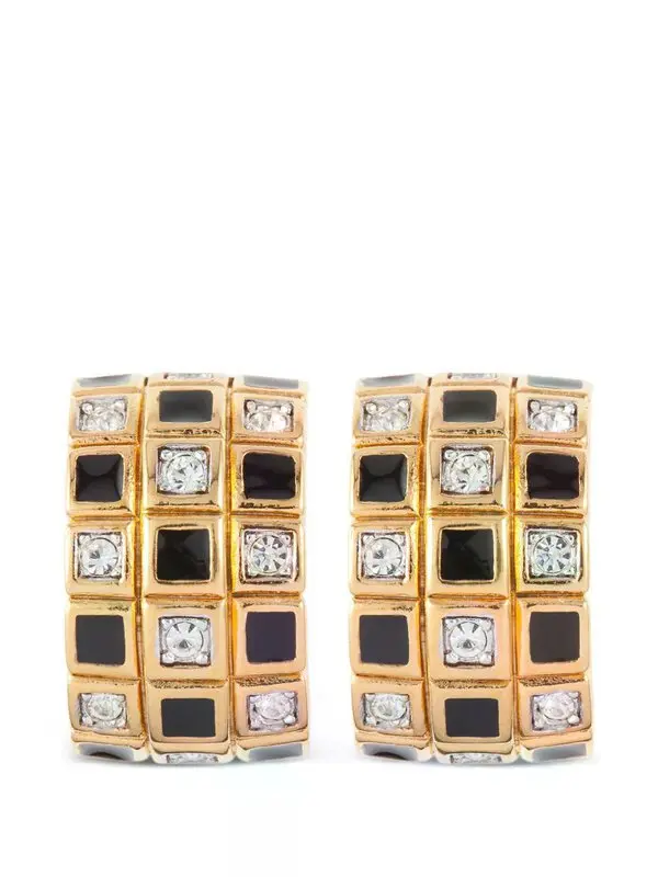 D'ORLAN 1980's Clip-on Demi-hoop Earrings - Gold