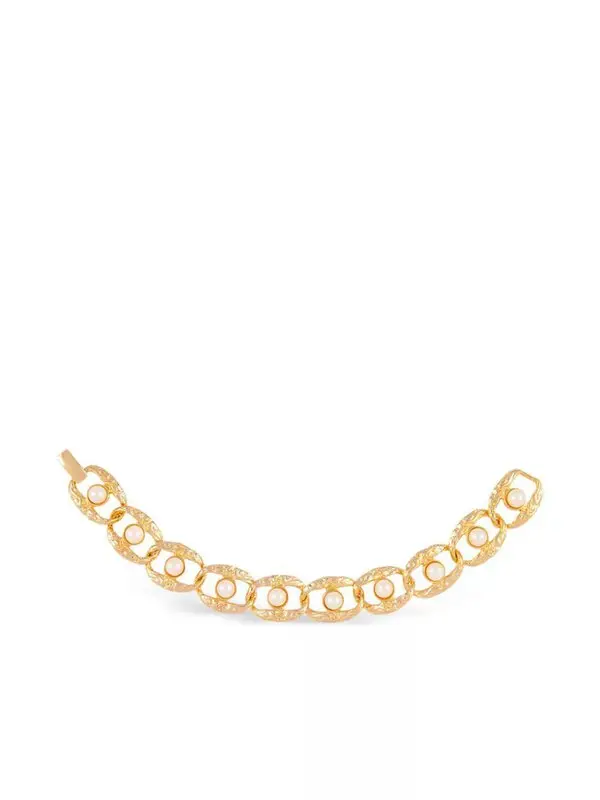 SUSAN CAPLAN Faux-pearl Bracelet - Gold