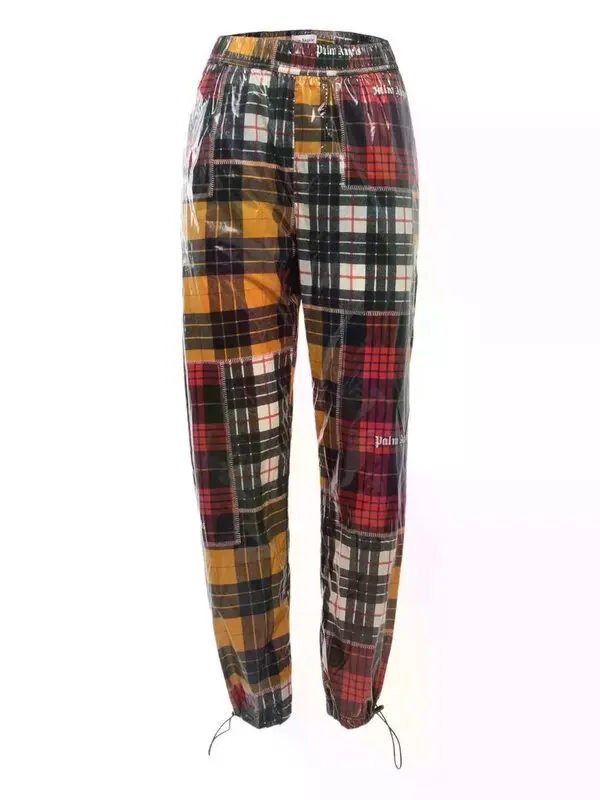 Palm Angels Patchwork-print Plaid Trousers
