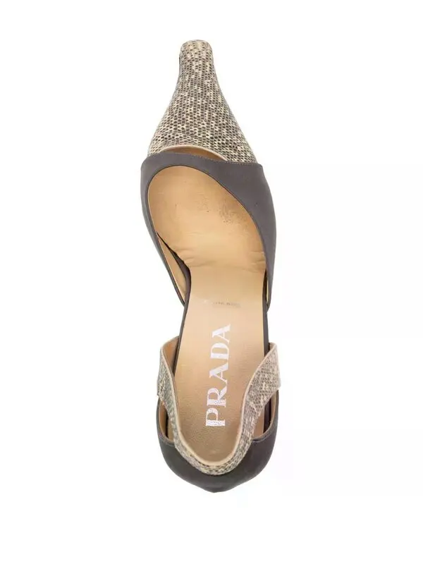 Prada Contrasting Toecap Pumps