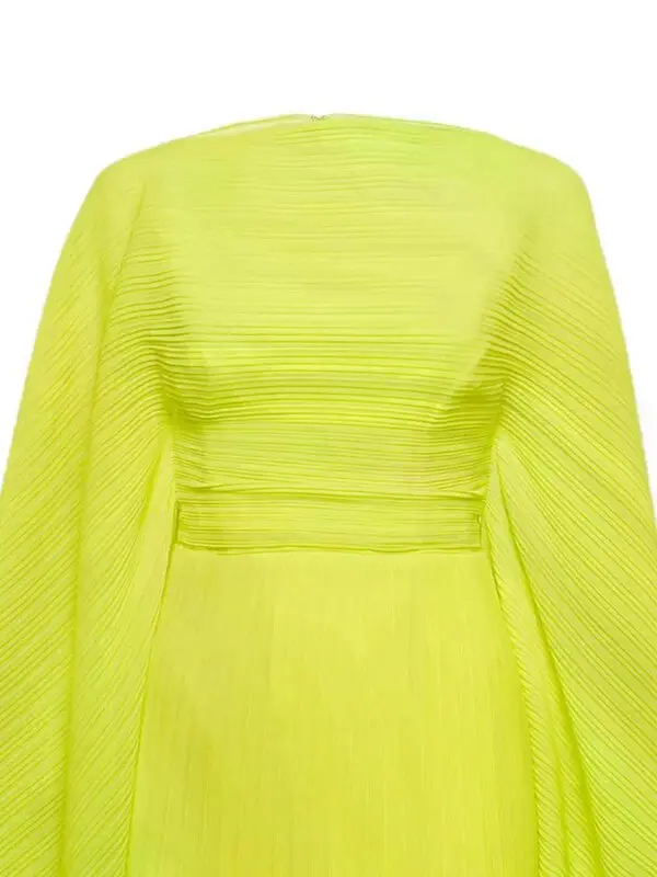 Solace London Pleated Cape Mini Dress