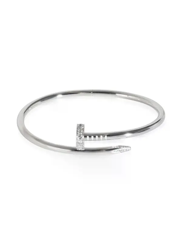 CARTIER 18k White Gold Juste Un Clou Bracelet - Silver