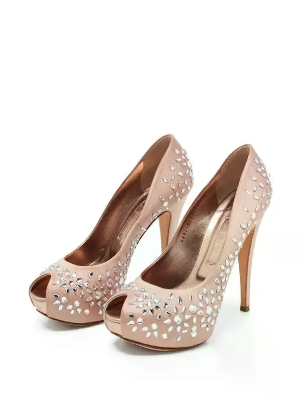 GINA 130mm Crystal-embellished Sandals