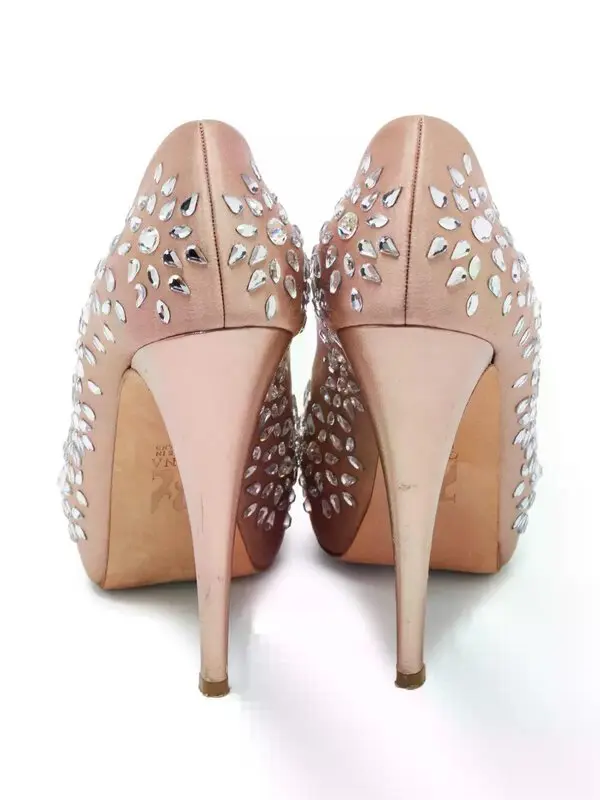 GINA 130mm Crystal-embellished Sandals