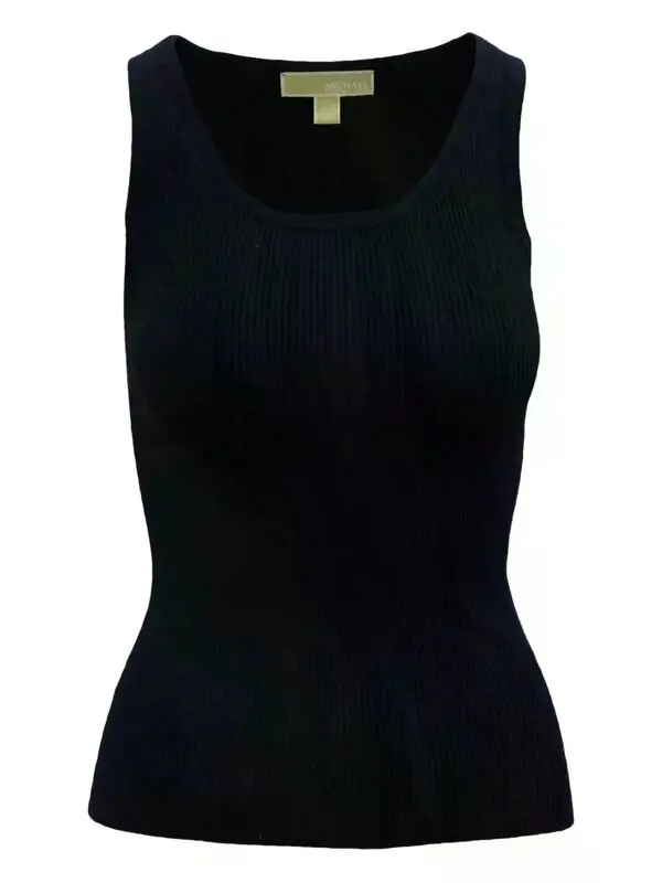 Michael Kors Vintage Ribbed-knit Tank Top - Blue