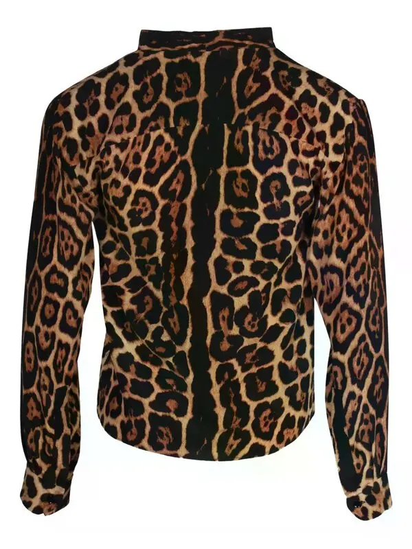 Saint Laurent Leopard-print Blouse