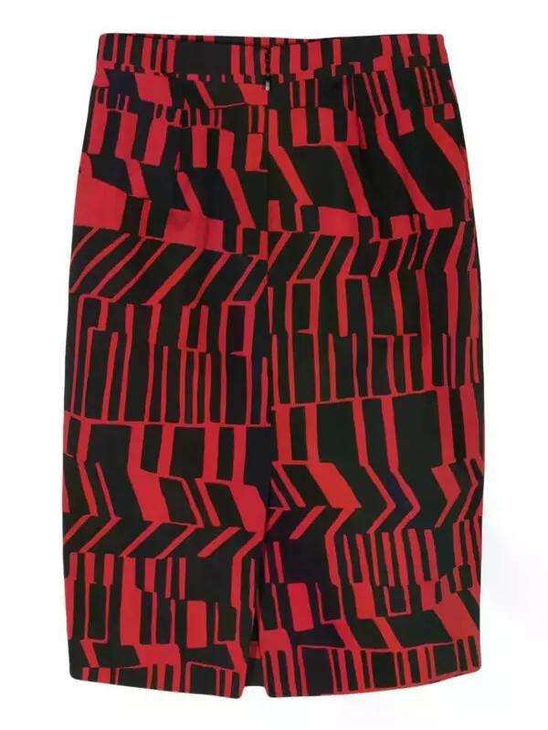 Miu Miu 2000s Geometric-pattern Skirt