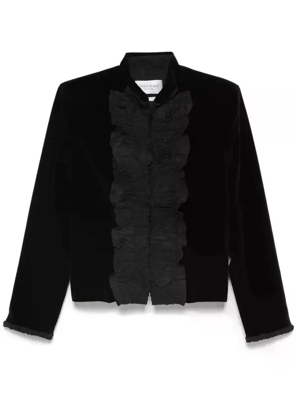 Saint Laurent 2010s Velour Jacket