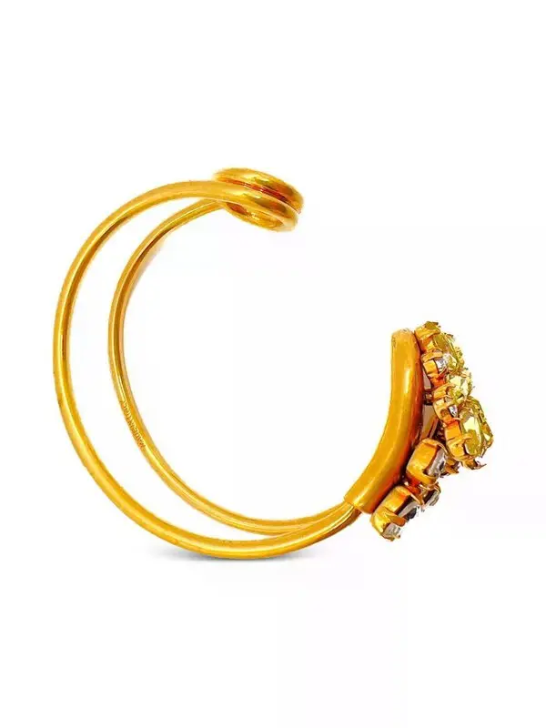 Burberry Crystal Flower Cuff Bracelet