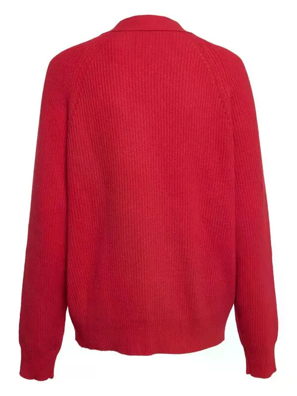 Zadig&Voltaire Ribbed Lace-up Wool-cashmere Blend Sweater