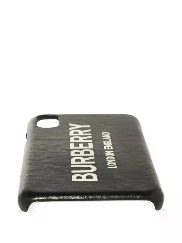 Burberry Leather Logo Iphone Case