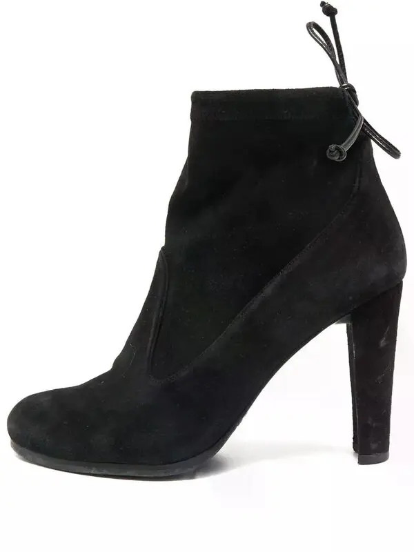 STUART WEITZMAN 100mm Suede Back Tie Boots