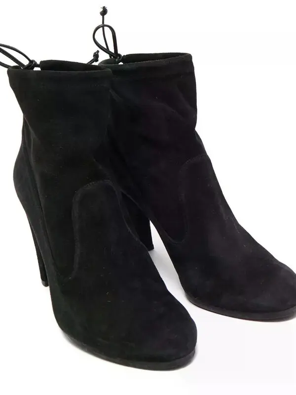 STUART WEITZMAN 100mm Suede Back Tie Boots