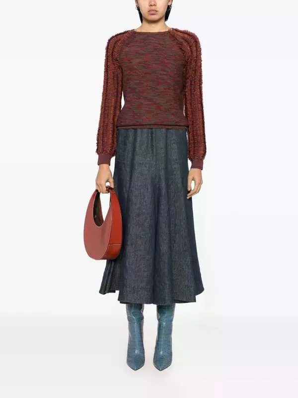 Chloé Tasseled Rusted Ochre Jumper