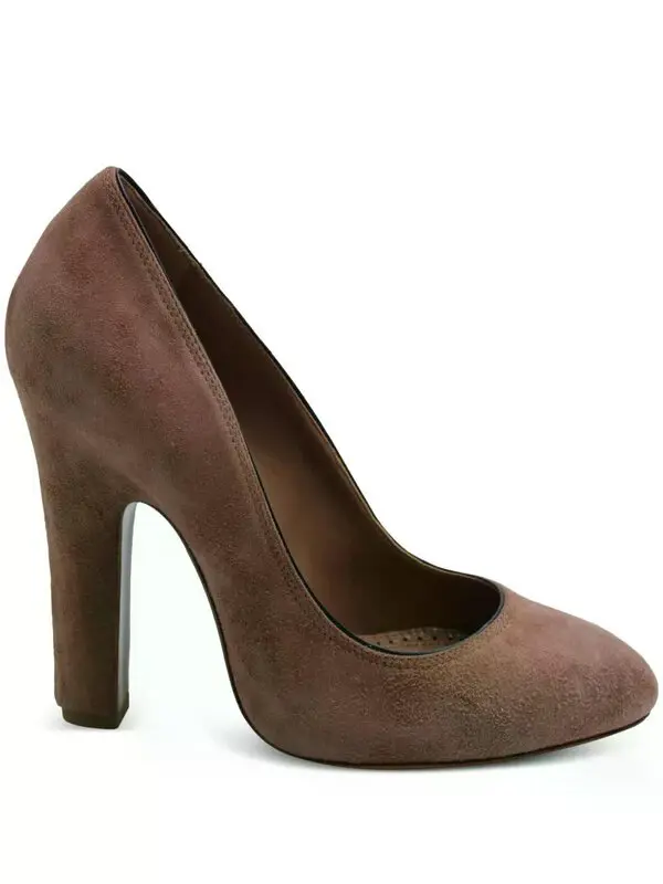 Alaïa Round-toe Suede Pumps