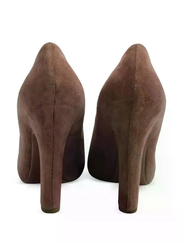 Alaïa Round-toe Suede Pumps