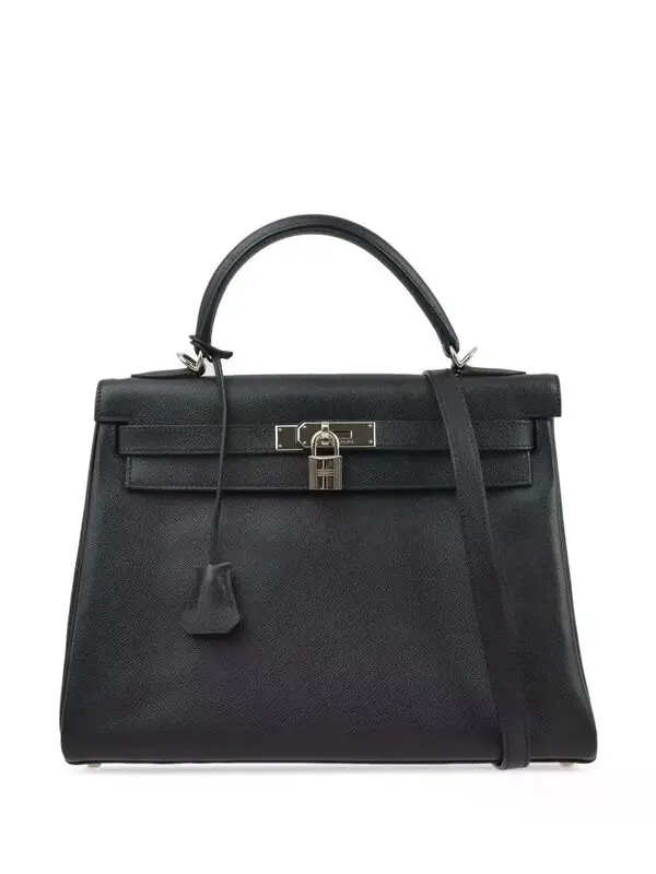 Hermès 2004 Kelly 32 Two-way Handbag - Black