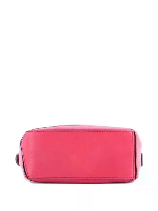 Loewe Puzzle Leather Mini Crossbody Bag - Red