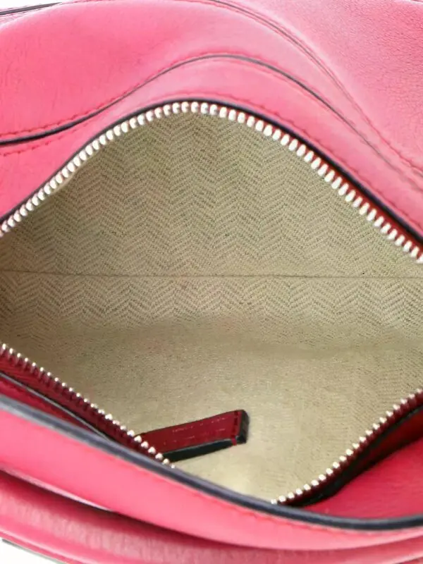 Loewe Puzzle Leather Mini Crossbody Bag - Red
