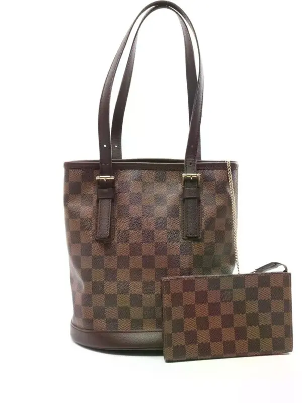 LOUIS VUITTON 2000 Damier Ebene Tote Bag