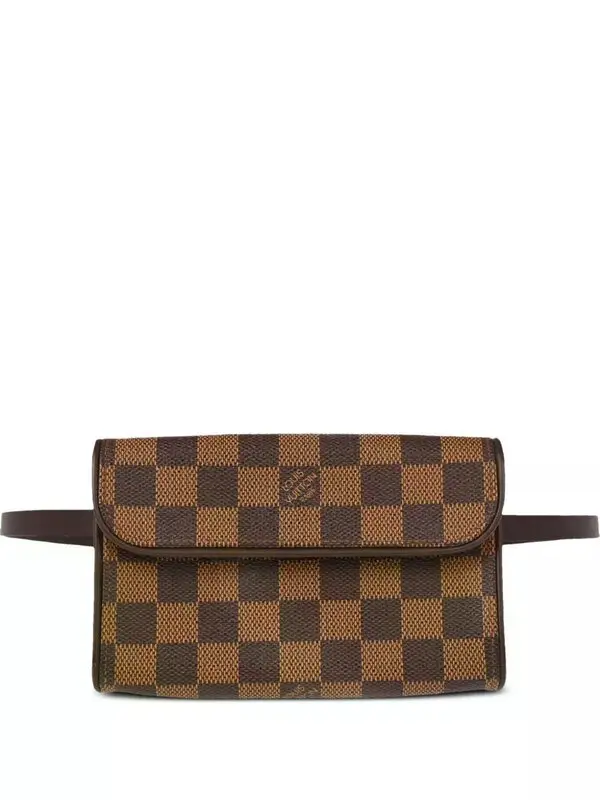 LOUIS VUITTON 2002 Pochette Florentine Belt Bag - Brown