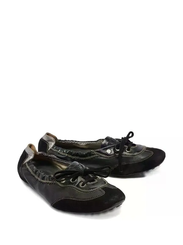 TOD'S Bow-embellished Ballet Flats - Black