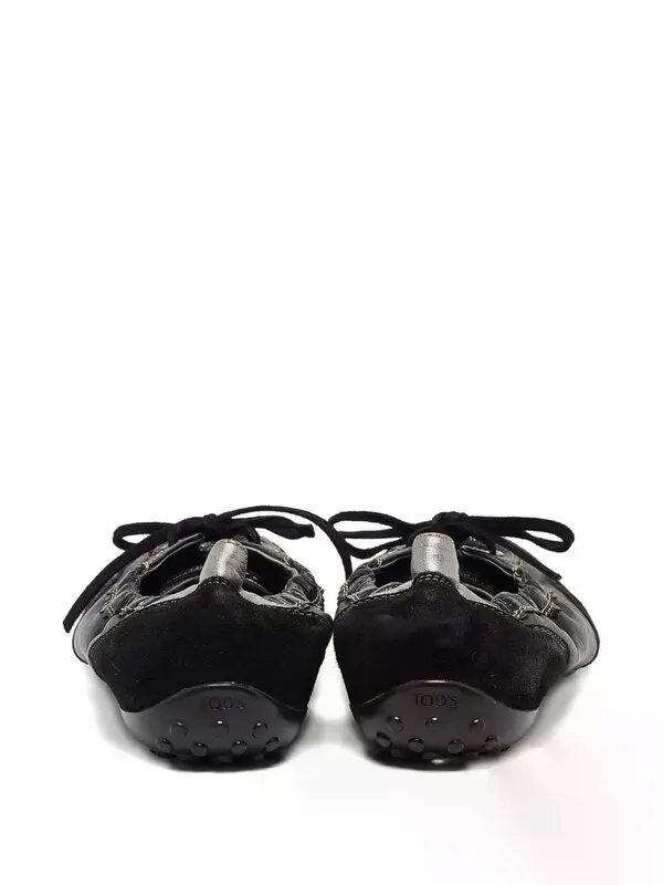 TOD'S Bow-embellished Ballet Flats - Black