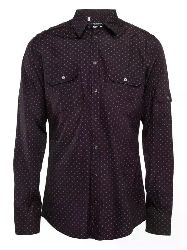 Dolce & Gabbana Polka-dot Cotton Shirt