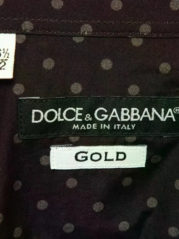Dolce & Gabbana Polka-dot Cotton Shirt