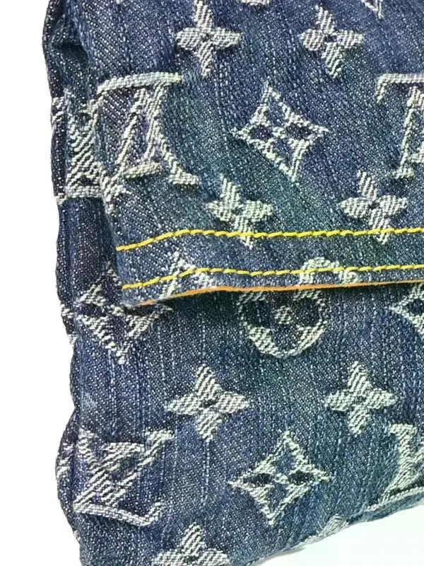LOUIS VUITTON 2006 Monogram Denim Clutch Bag
