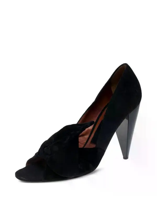 LANVIN 105mm Velvet Bow-detailing Pumps