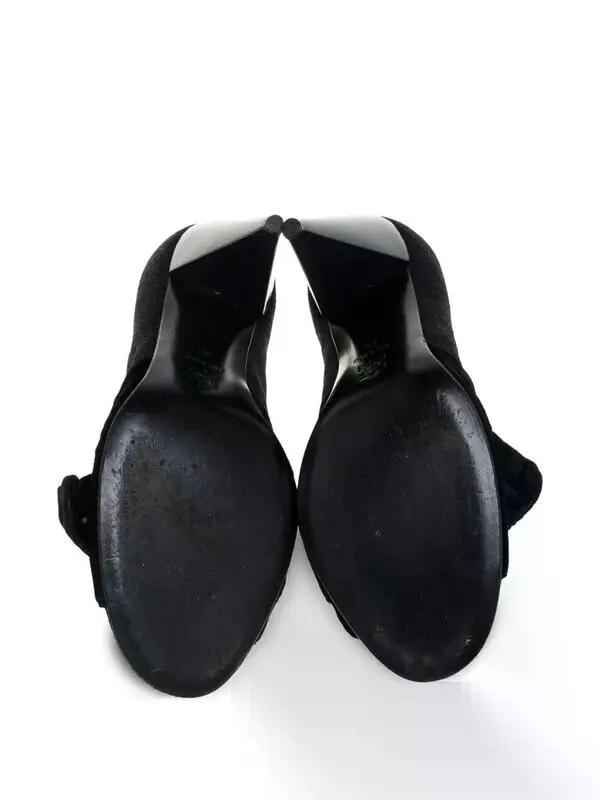 LANVIN 105mm Velvet Bow-detailing Pumps